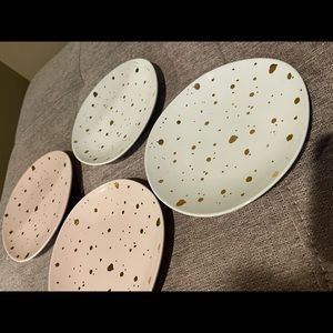 Prima Design | Dining | Prima Design Small Plates Pink White With Gold ...